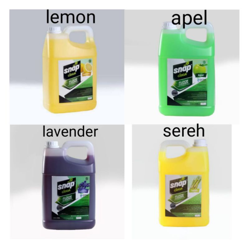 Jual SNAP FLOOR CLEANER PEMBERSIH LANTAI 4L JERIGEN | Shopee Indonesia