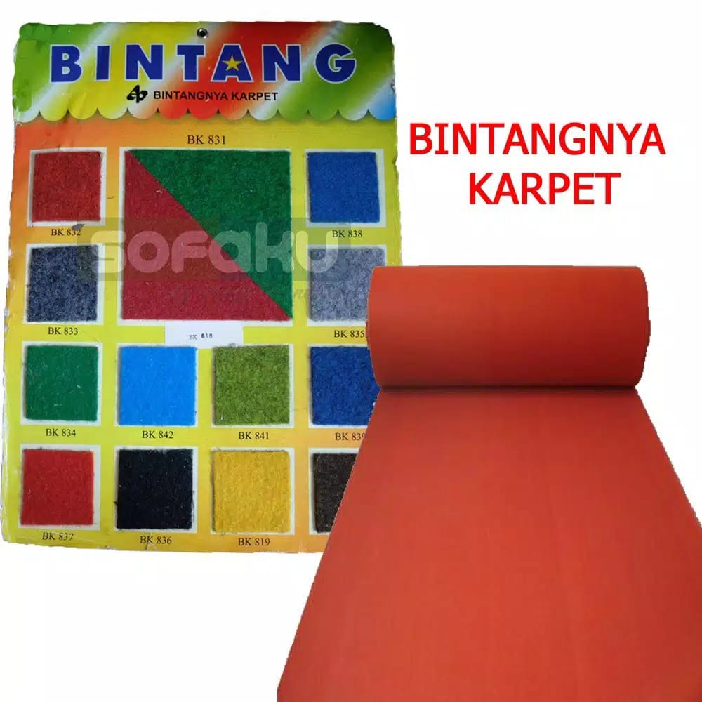 Jual Karpet Roll Merk Bintang [BK] / Karpet Meteran Bintang Karpet ...