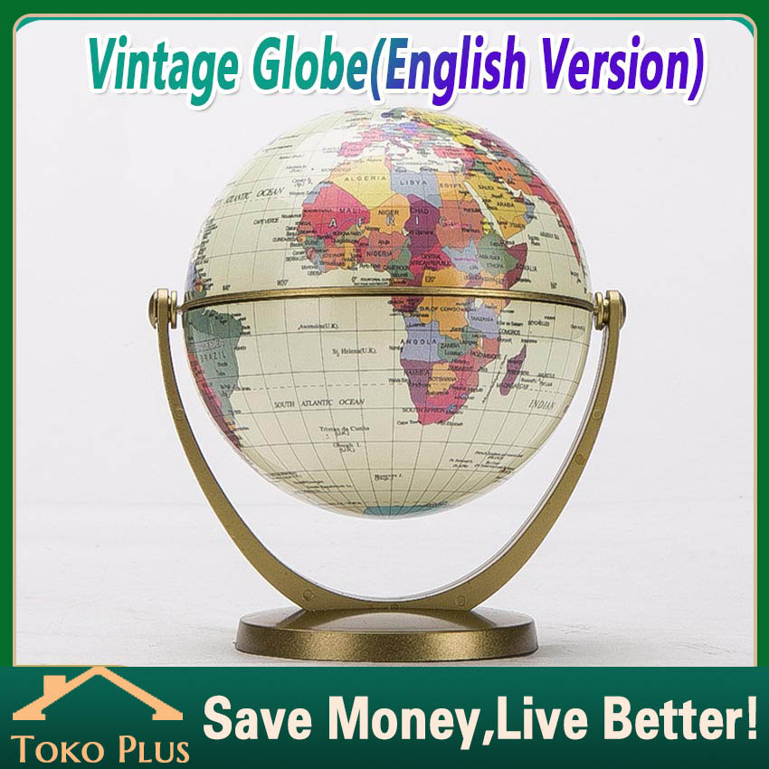 Jual Putar 360 Derajat Globe Bola Dunia utk Edukasi Anak/ Peta Bulat ...