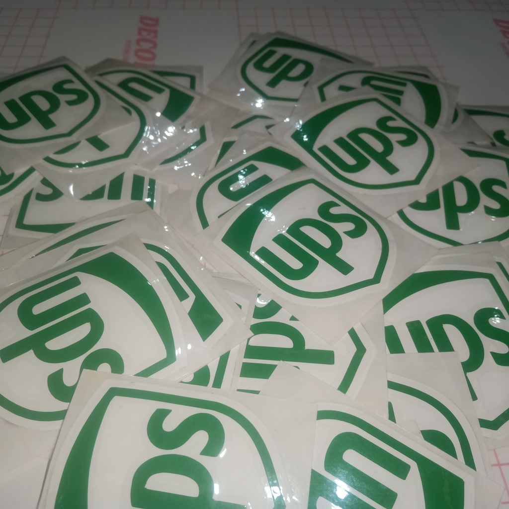 Jual STIKER UPS HIJAU TERBARU CUTTING STIKER | Shopee Indonesia