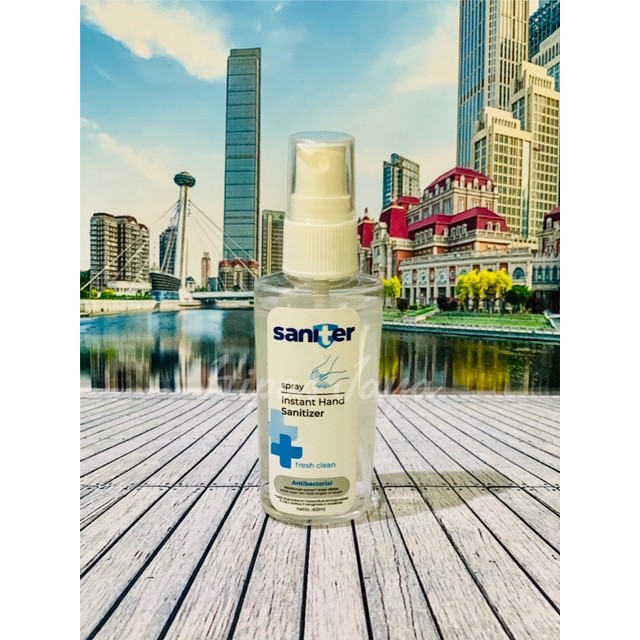 Jual Saniter Spray Instant Hand Sanitizer Antibacterial 60ml (Expired ...