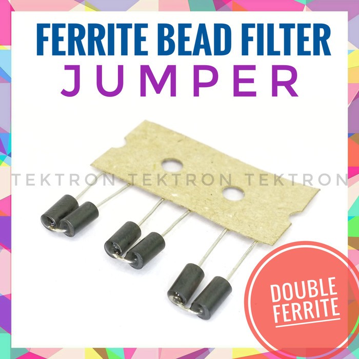 Jual Ferrite Bead Filter, double ferrite, RF induction, jumper dobel ...