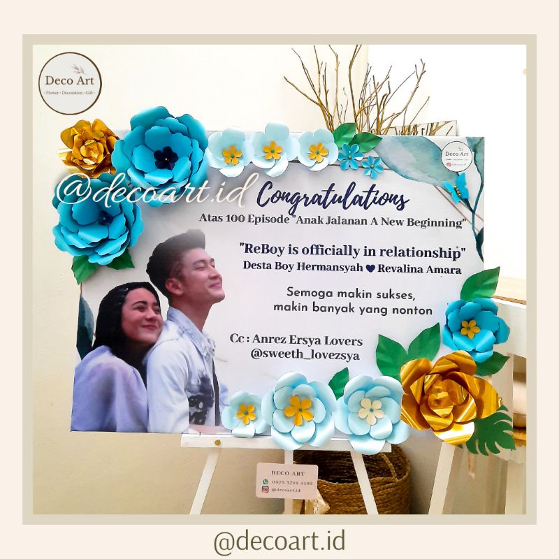 Jual Papan Bunga Kertas / Karangan Bunga Jakarta Tangerang Soft Opening ...