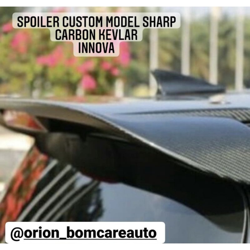 Jual Spoiler Custom Model Sharp Toyota Kijang Innova 2004 - 2015 Carbon ...