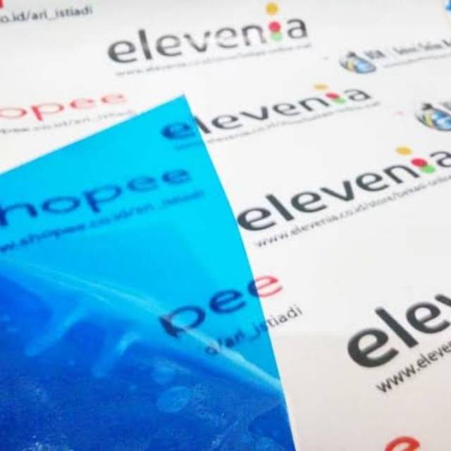 Jual Skotlet transparan biru stiker sticker motor mobil helm kaca ...