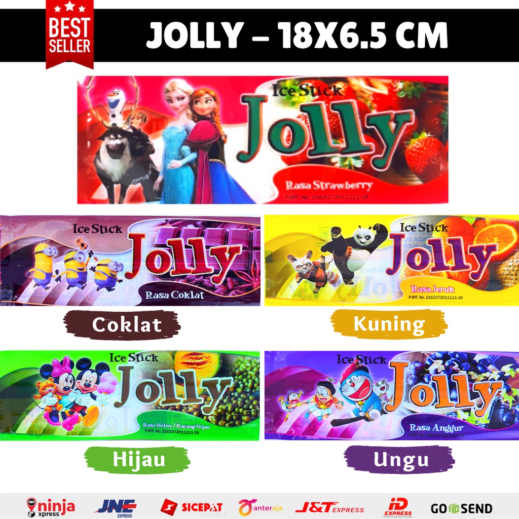 Jual KEMASAN ES KRIM JOLLY PLASTIK ES CREAM PLASTIK ES KEKINIAN KEMASAN ...