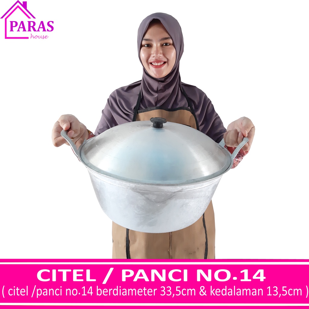 Jual PARAS - Panci Citel No 14 Panci Wajan Kuali Katel Alumunium ...