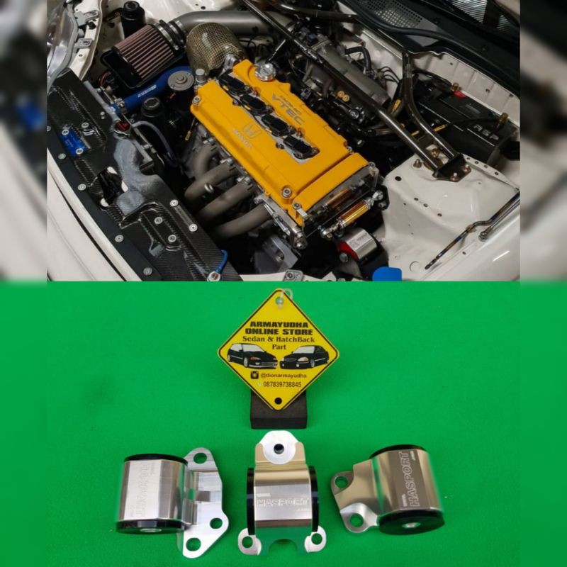 Jual engine mounting alumunium billet cnc honda civic genio estilo ...