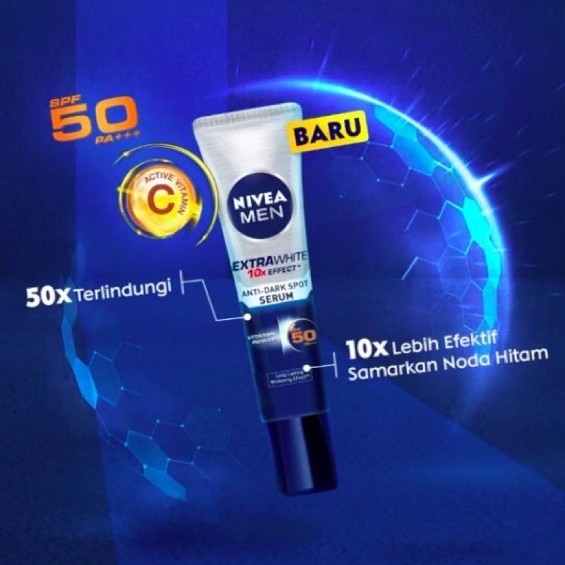 Jual NIVEA MEN EXTRABRIGHT 10X EFFECT ANTI-DARK SPOT SERUM | Shopee ...