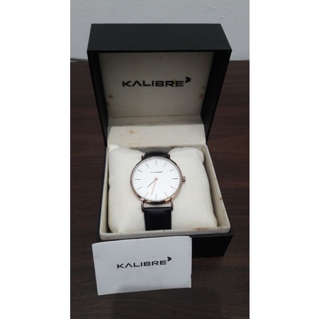 Jual JAM TANGAN PRIA/WANITA KALIBRE ORIGINAL (ELEGAN) WHITE, ROSE GOLD ...