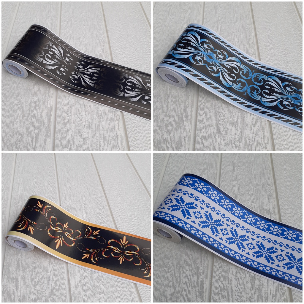 Jual Wallpaper Sticker Border List Tembok Ukuran 10cmx8meter ...