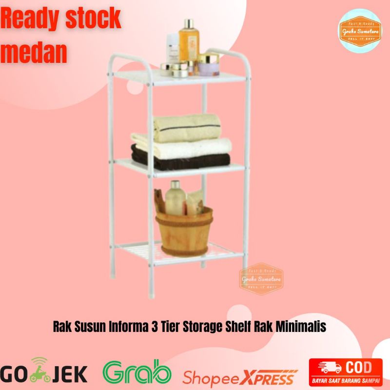 Jual Rak Susun Informa 3 Tier Storage Shelf Rak Minimalis 3 Tingkat ...