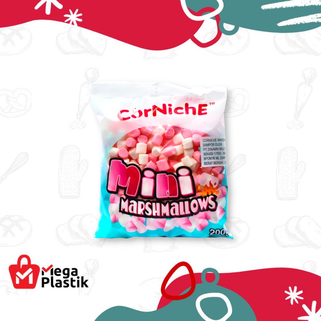 Jual Corniche Mini Marshmallow - Netto 200 gr | Shopee Indonesia