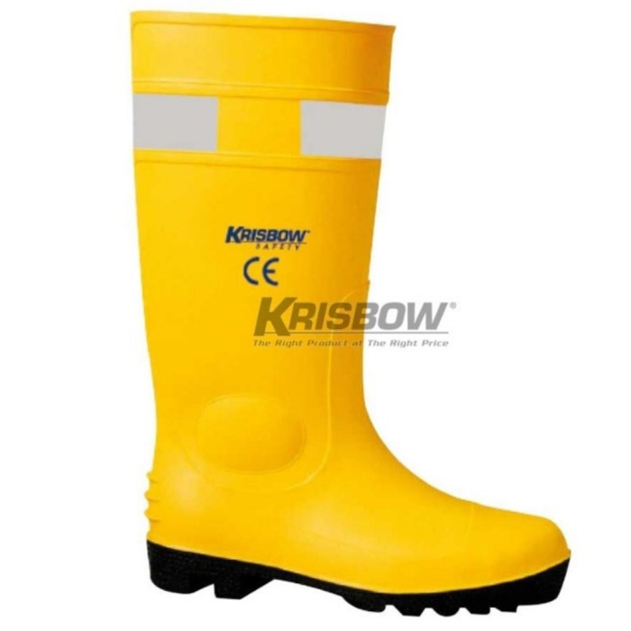 Jual Safety Boots PVC Yellow Krisbow / Sepatu Boot Kuning Krisbow ...