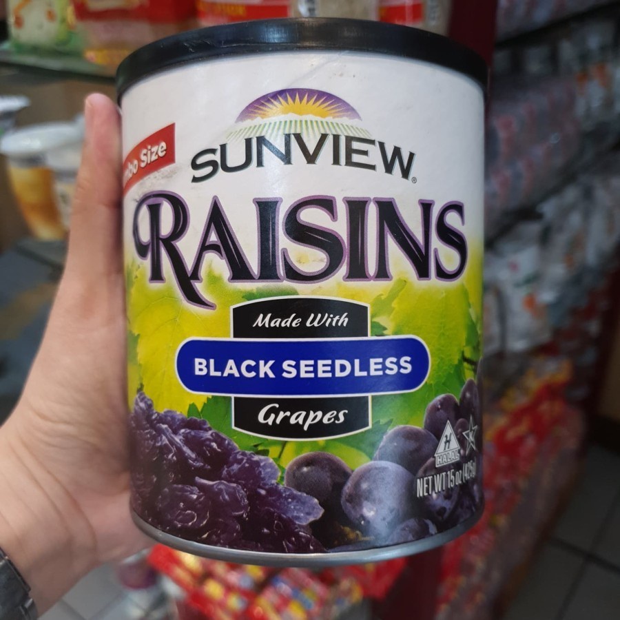 Jual Raisins sunview black seedless grapes 425 g kismis | Shopee Indonesia