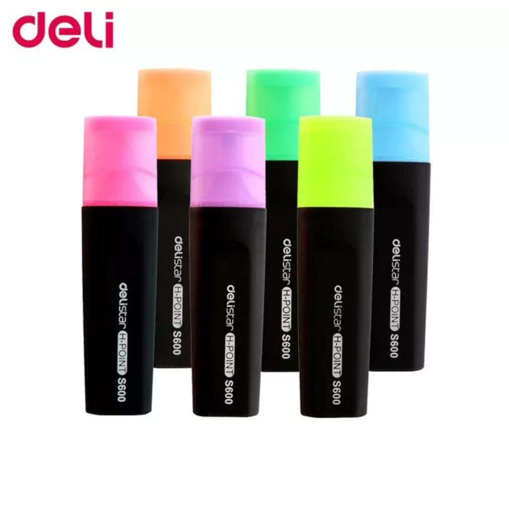 Jual HIGHLIGHTER ( STABILO ) DELI S600 NEON COLOUR PENANDA TULISAN ...