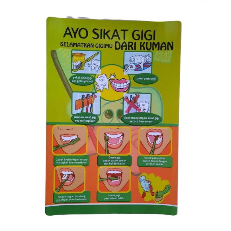 Jual Poster Ayo Sikat Gigi, Selamatkan Gigimu Dari Kuman kode 17 ...