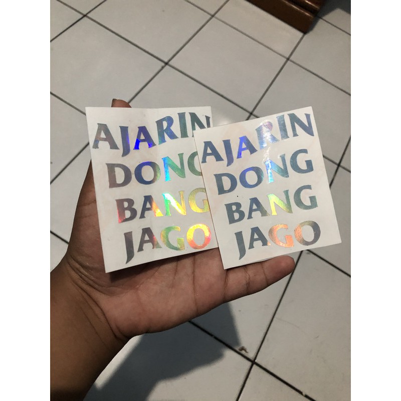 Jual Stiker Ajarin Dong Bang Jago/Stiker Bang Jago/Sticker Ajarin Dong ...