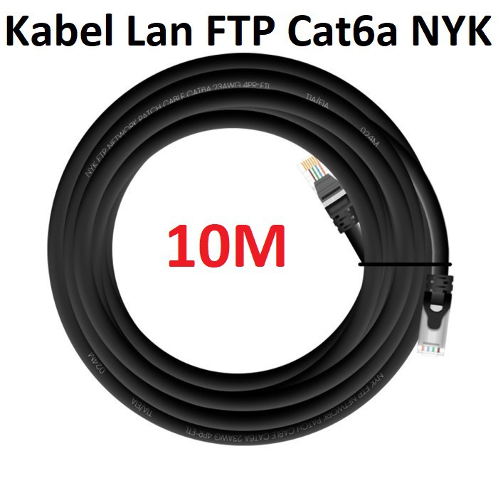 Jual Kabel Lan FTP CAT6A 10m NYK - Kabel Lan Outdoor Cat6 10 Meter | Shopee Indonesia