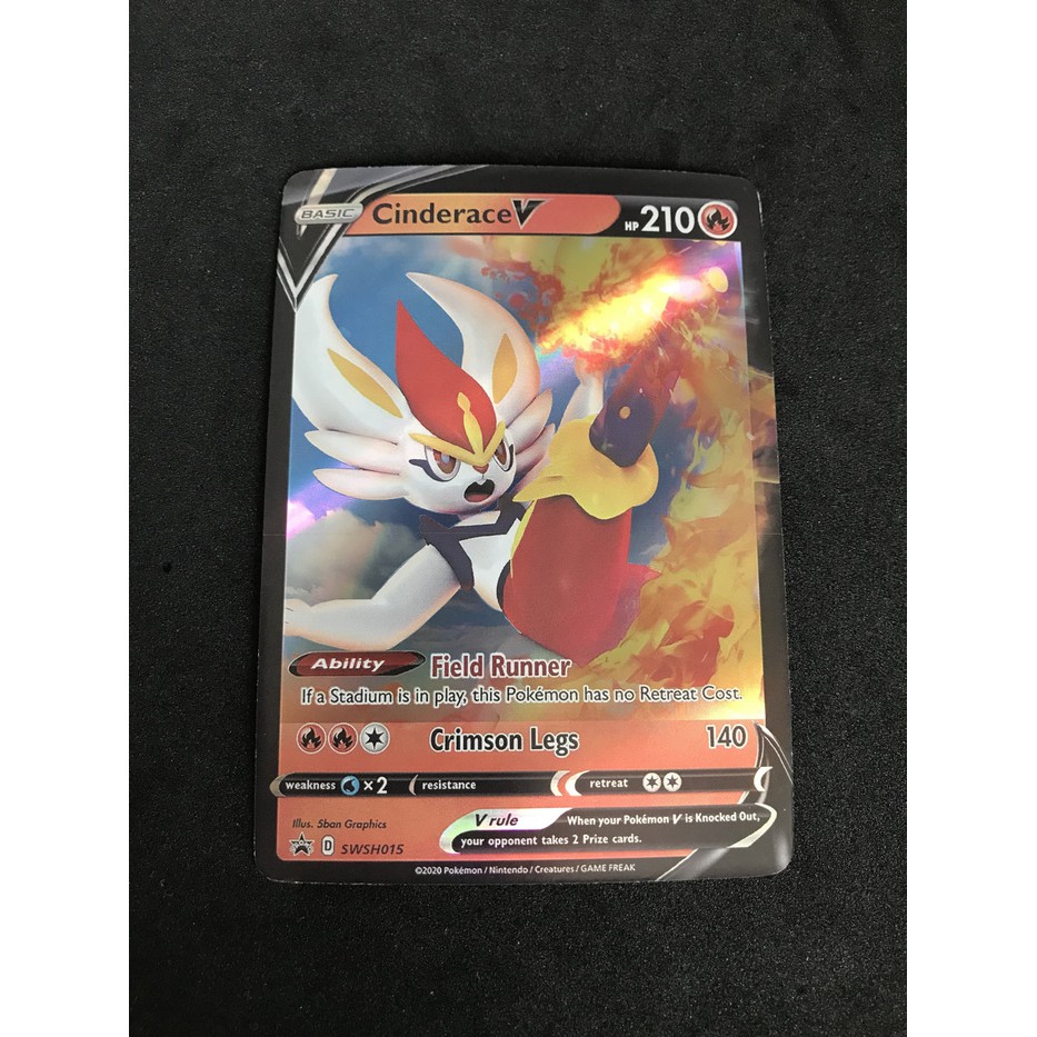 Jual Kartu Pokemon TCG V Series Sword & Shield Basic Cinderace V Full ...
