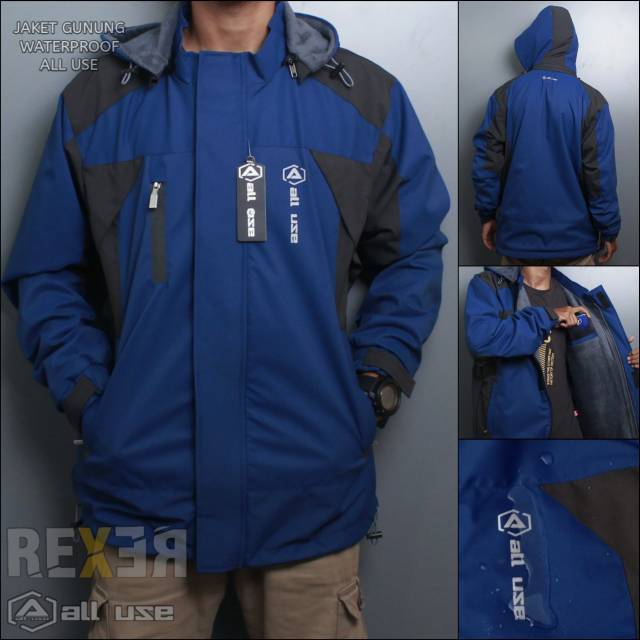 Jual Jaket Gunung Original All Use Blue Grey | Shopee Indonesia