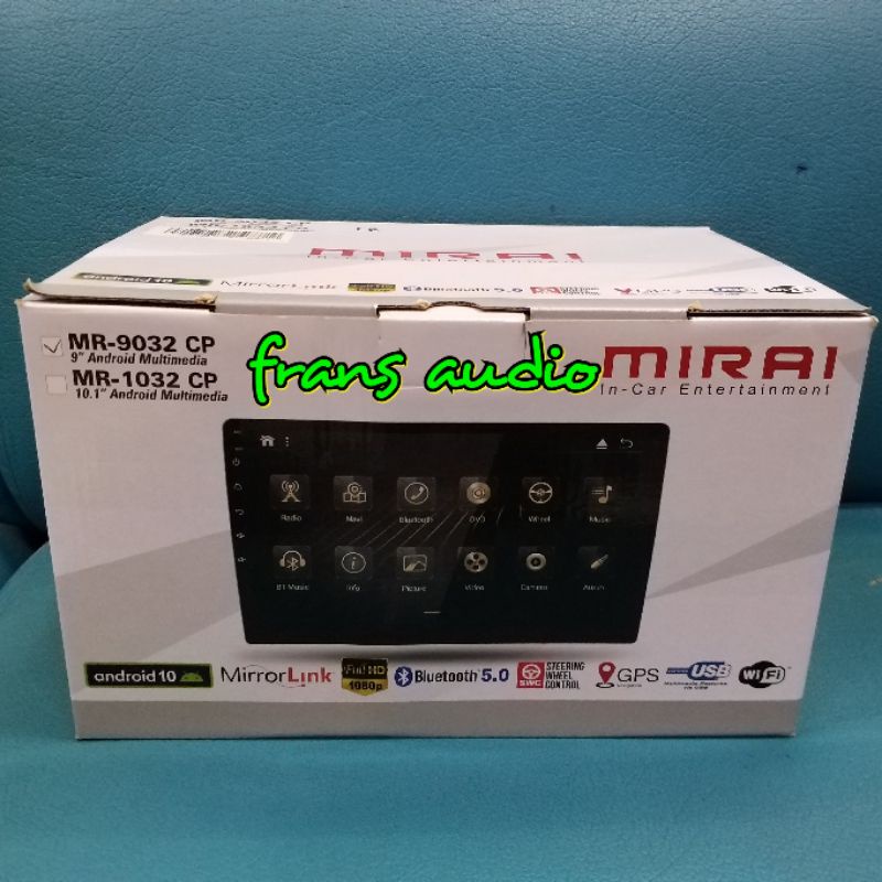 Jual Mirai MR 9032CP MR9032CP head unit tape mobil Android 9032 CP 9 inch | Shopee Indonesia