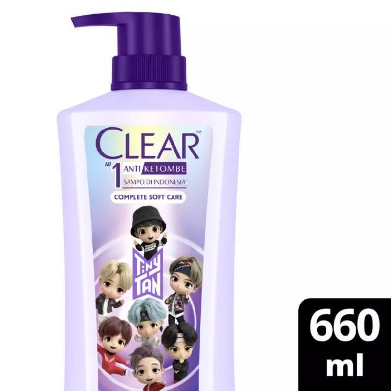 Jual CLEAR Shampoo Anti Ketombe Complete Soft Care Tinytan 160ml 660ml Tiny Tan Shampo Sampo ...