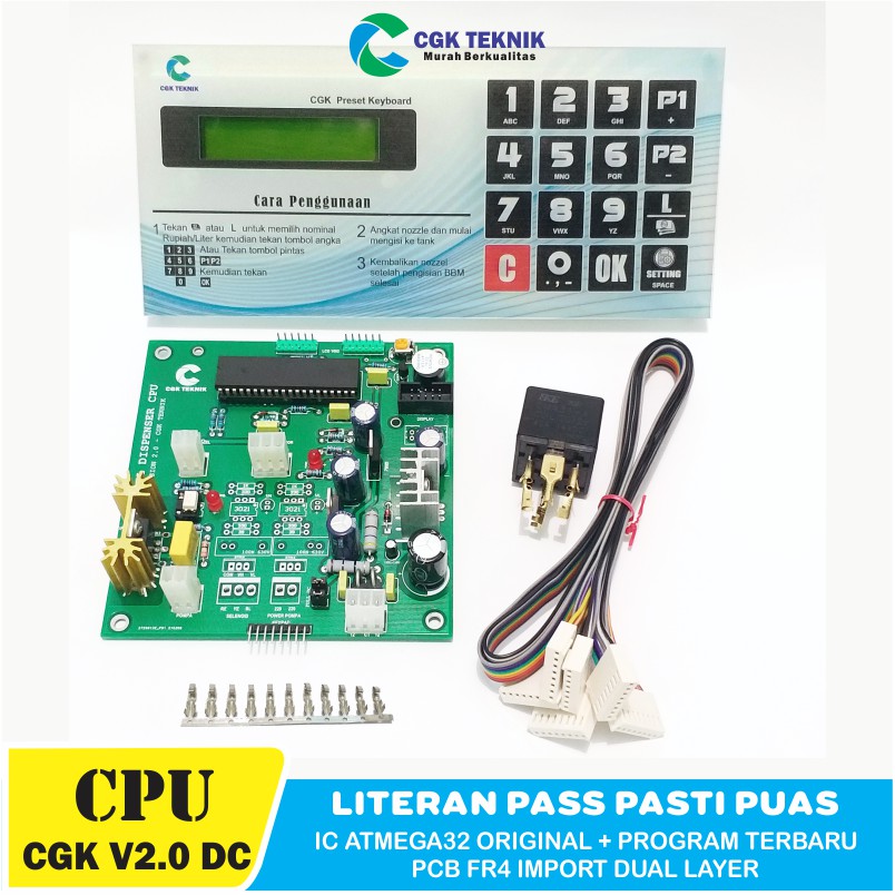 Jual CGK TEKNIK - CPU PERTAMINI POM MINI CGK 2.0 POMPA DC + KEYPAD COMBO CGK + LCD1602 + KABEL ...