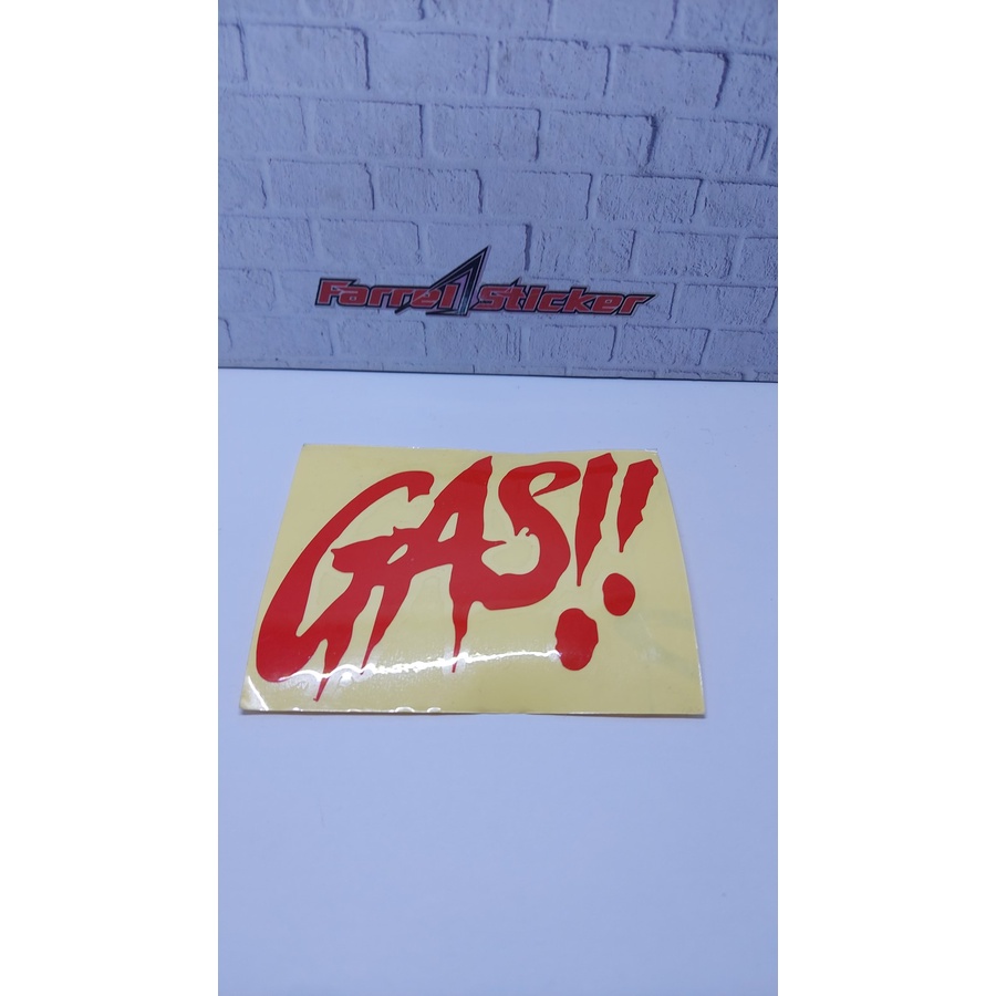 Jual Stiker Gas!! sticker Cutting GAS | Shopee Indonesia