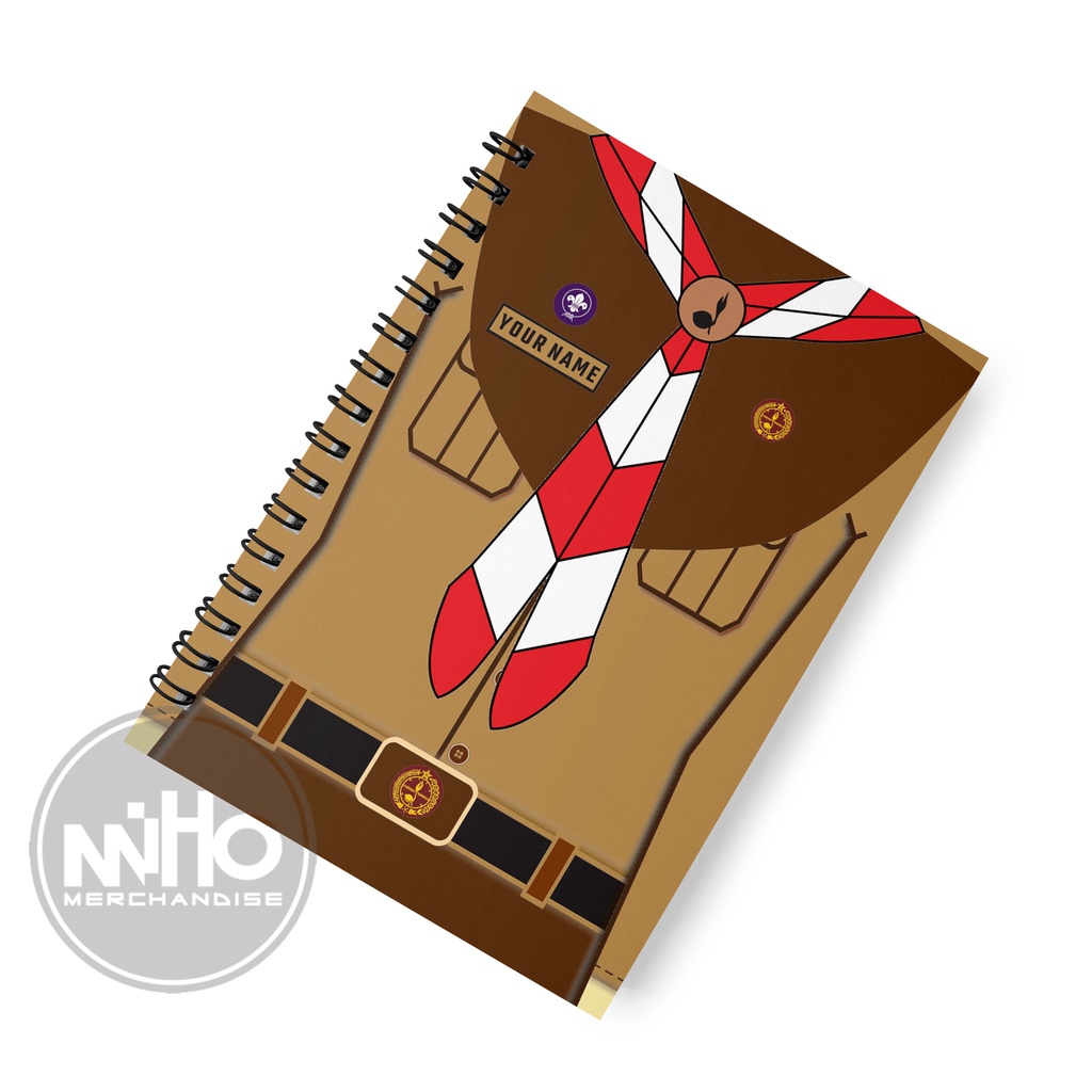 Jual Notebook Jilid Kawat Spiral Custom Pramuka Hijab Lebar Kertas HVS ...