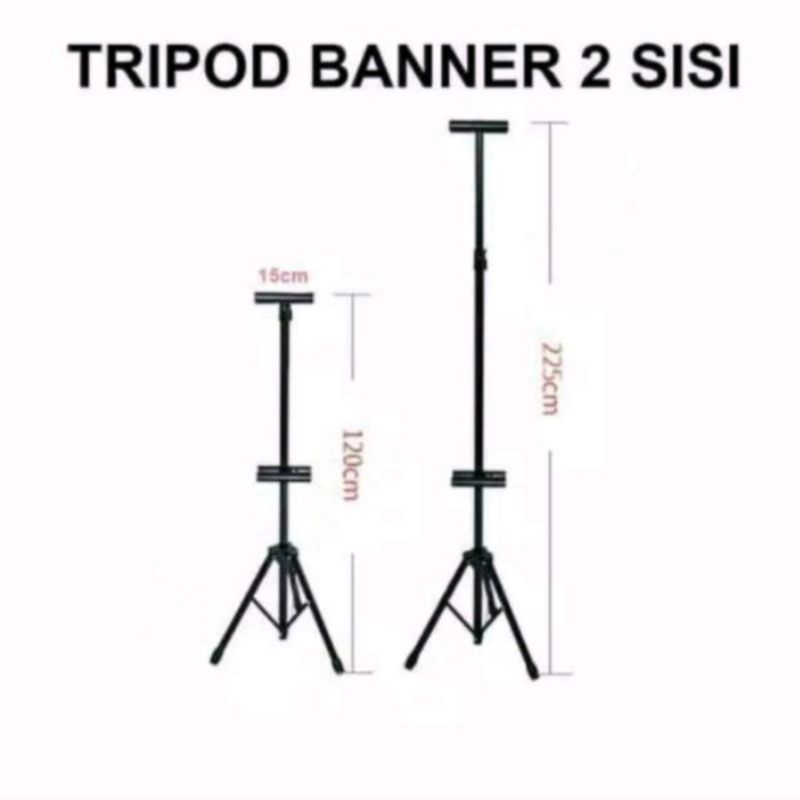 Jual TRIPOD BANNER / TRIPOD 2 SISI / TRIPOD STAND / TRIPOD DISPLAY | Shopee Indonesia