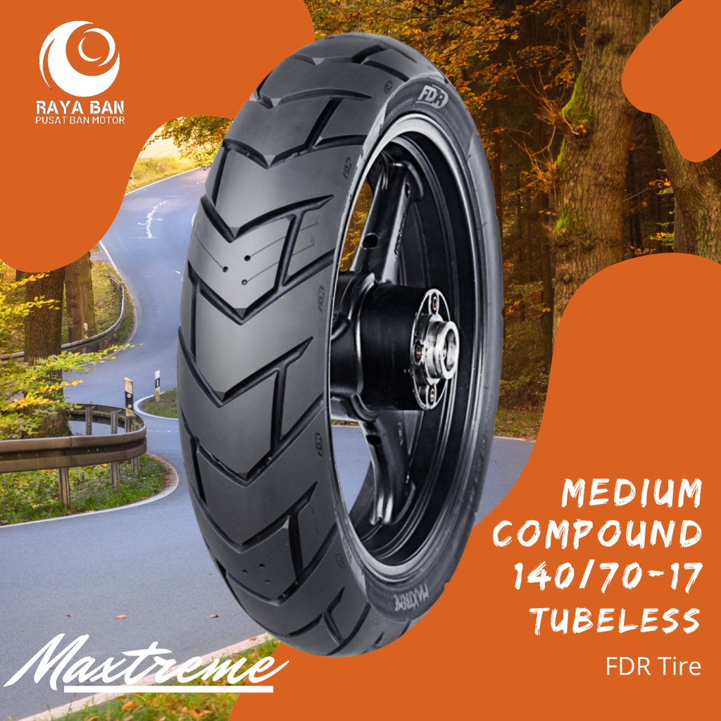 Jual Ban Motor FDR Maxtreme 140/70-17 TL (Medium Compound) | Shopee ...