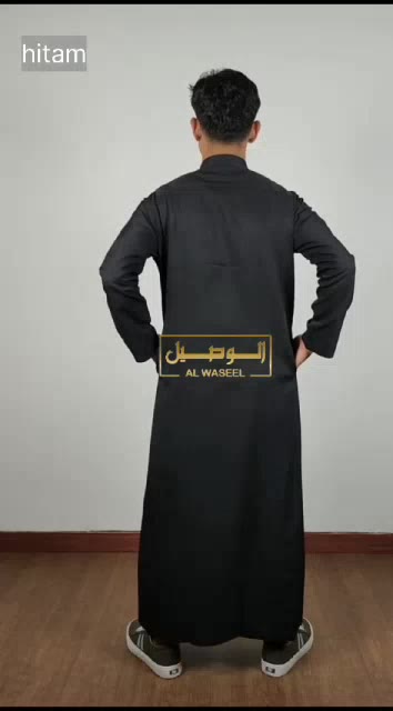 Jual jubah terbaru Al wassel wol lengan panjang non manset | Shopee ...