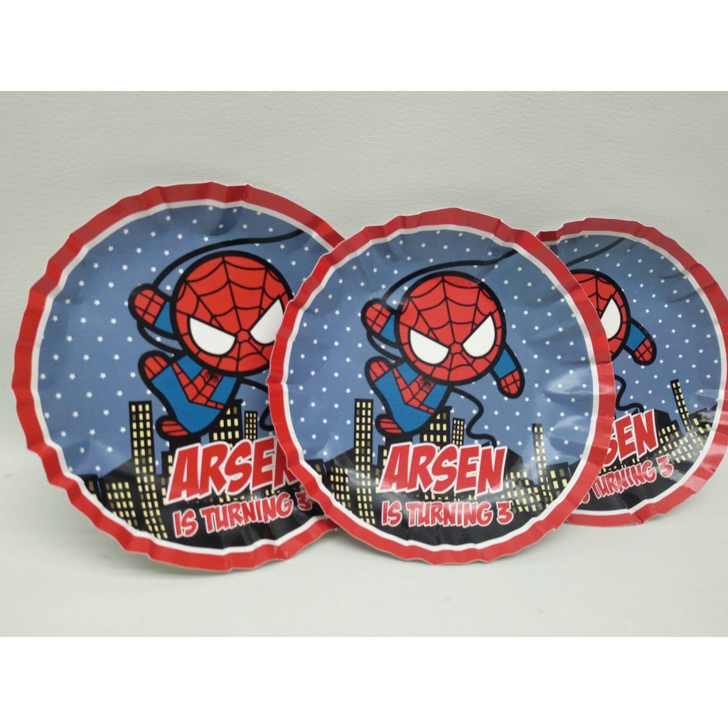 Jual Piring Kertas Spiderman / Paper Plate Spiderman | Shopee Indonesia