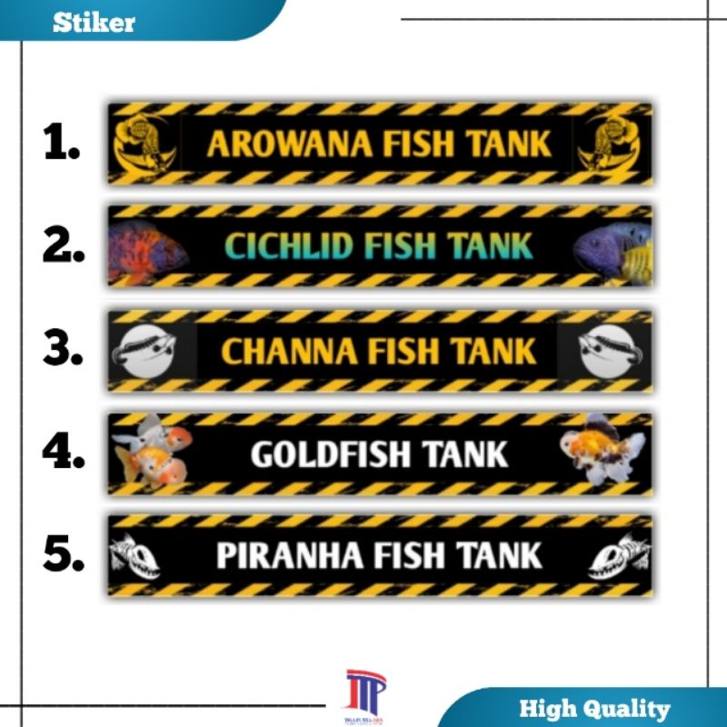 Jual Stiker Aquarium Ikan Predator / Stiker Ikan Hias | Shopee Indonesia
