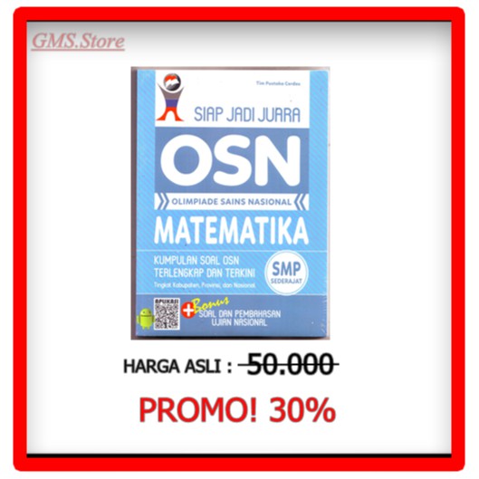 Jual SIAP JADI JUARA OSN MATEMATIKA SMP SEDERAJAT | Shopee Indonesia