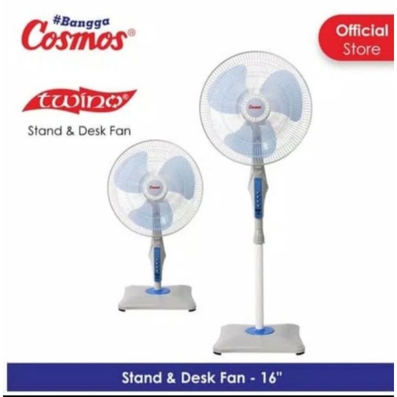 Jual COSMOS : 16-SNQ KIPAS ANGIN BERDIRI 16" 2IN1 STAND & DESK FAN ...