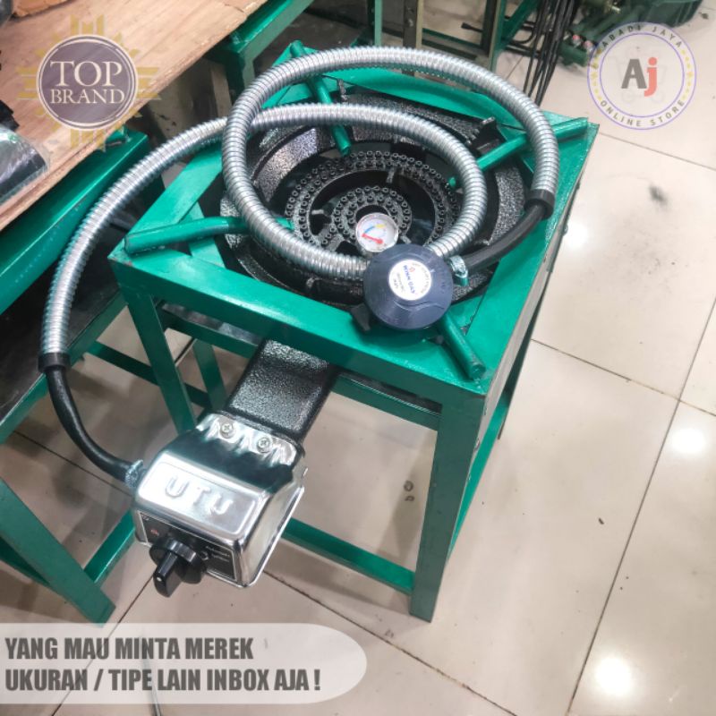 Jual kompor gas api besar buat catering restoran UTU 21A plus kaki ...