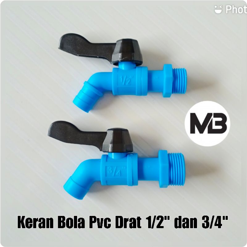 Jual Kran Air Pvc 1/2" dan 3/4" Inch Keran Tembok Taman | Shopee Indonesia