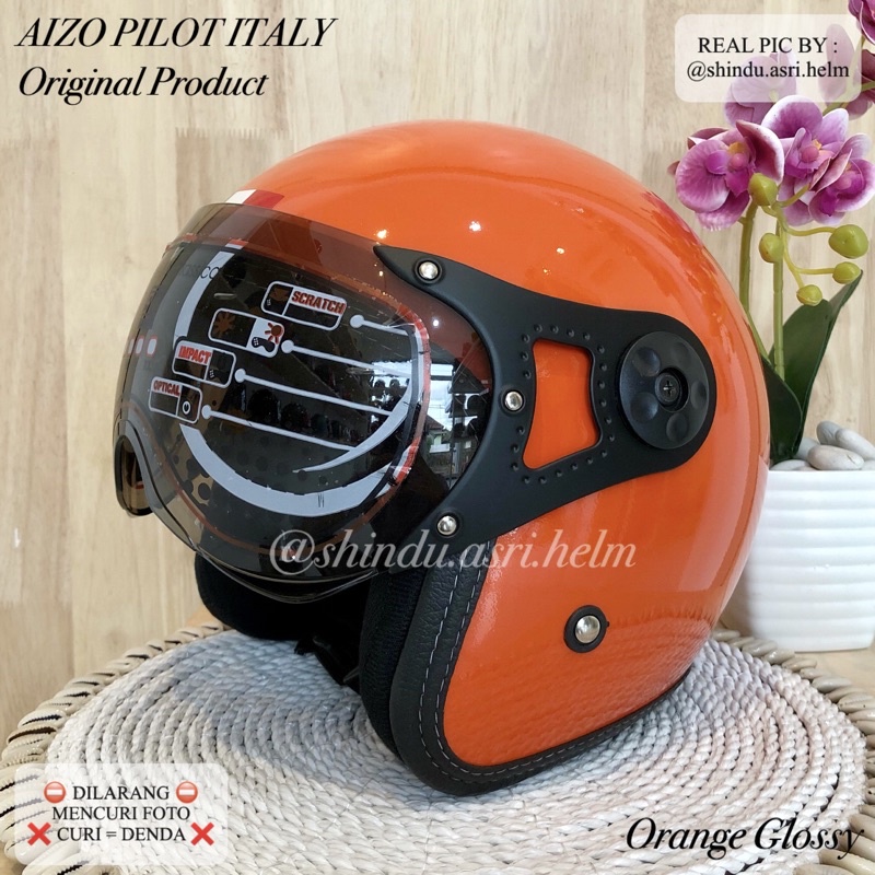 Jual HELM PILOT ITALY AIZO Original | Shopee Indonesia