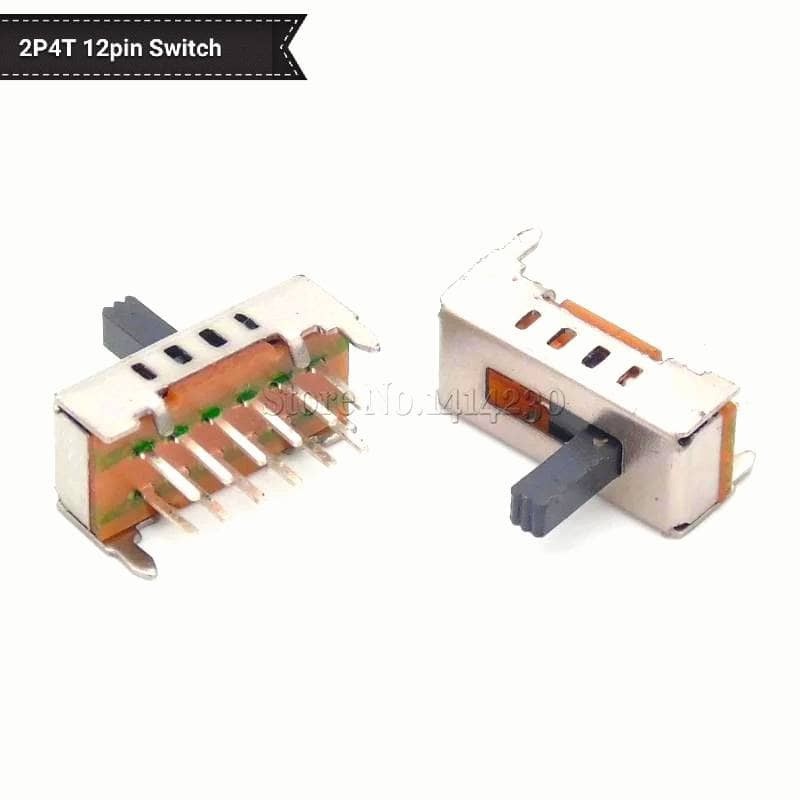 Jual Saklar SS24D02G6 12Pin 2P4T Togle Select Slide Switch Handle High ...