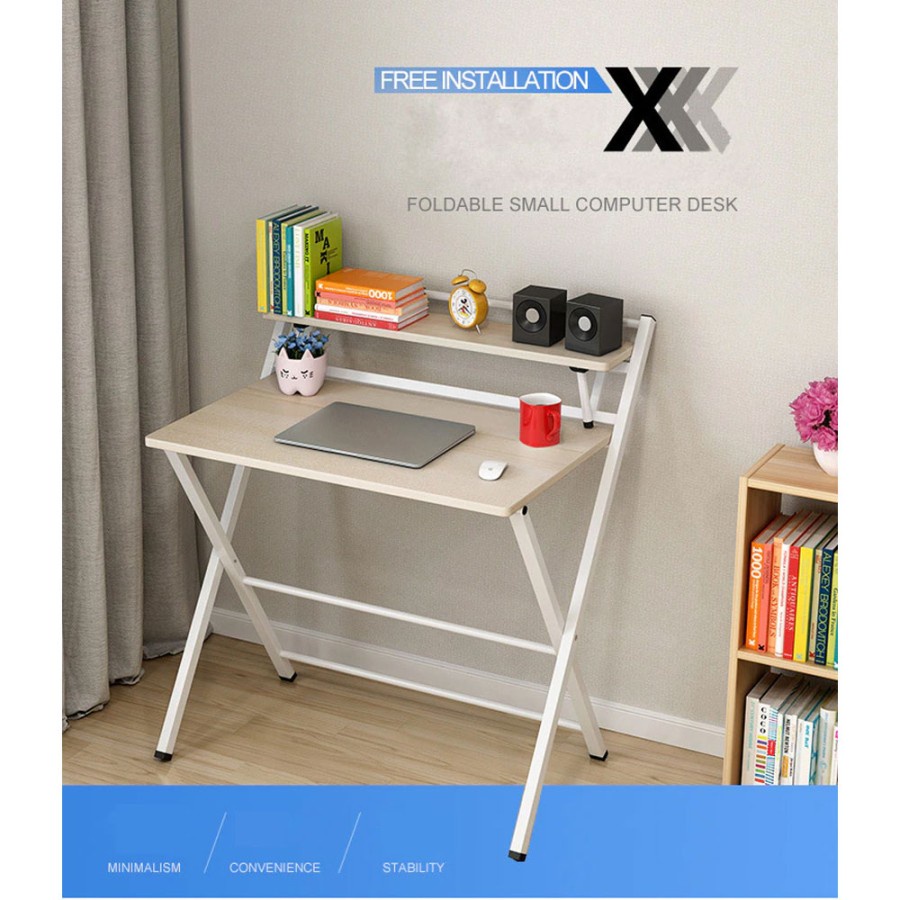 Jual Meja Belajar Laptop Lipat Foldable Computer Desk - BL-A53 | Shopee ...
