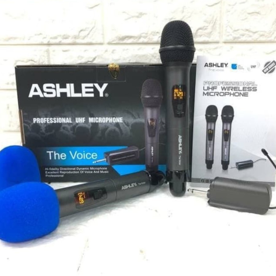 Jual MIC WIRELESS ASHLEY THE VOICE ORIGINAL MULTI CHANNEL ( HANDHEALD ...