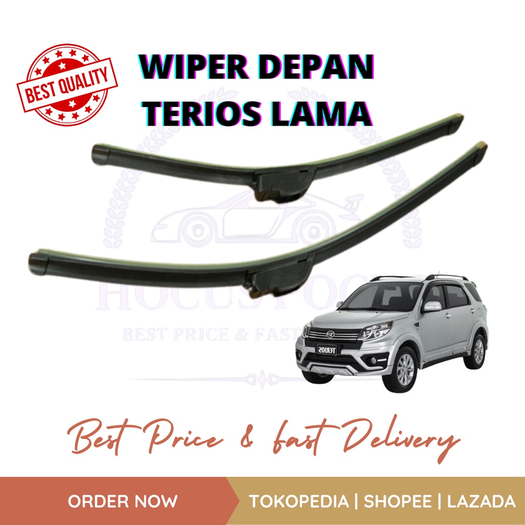 Jual WIPER KACA DEPAN MOBIL TERIOS LAMA FRAMELESS DIJAMIN PNP TINGGAL PASANG BERKUALITAS ...