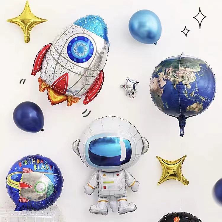 Jual 80cm balon foil astronaut balon balon latex balon ulang tahun ...