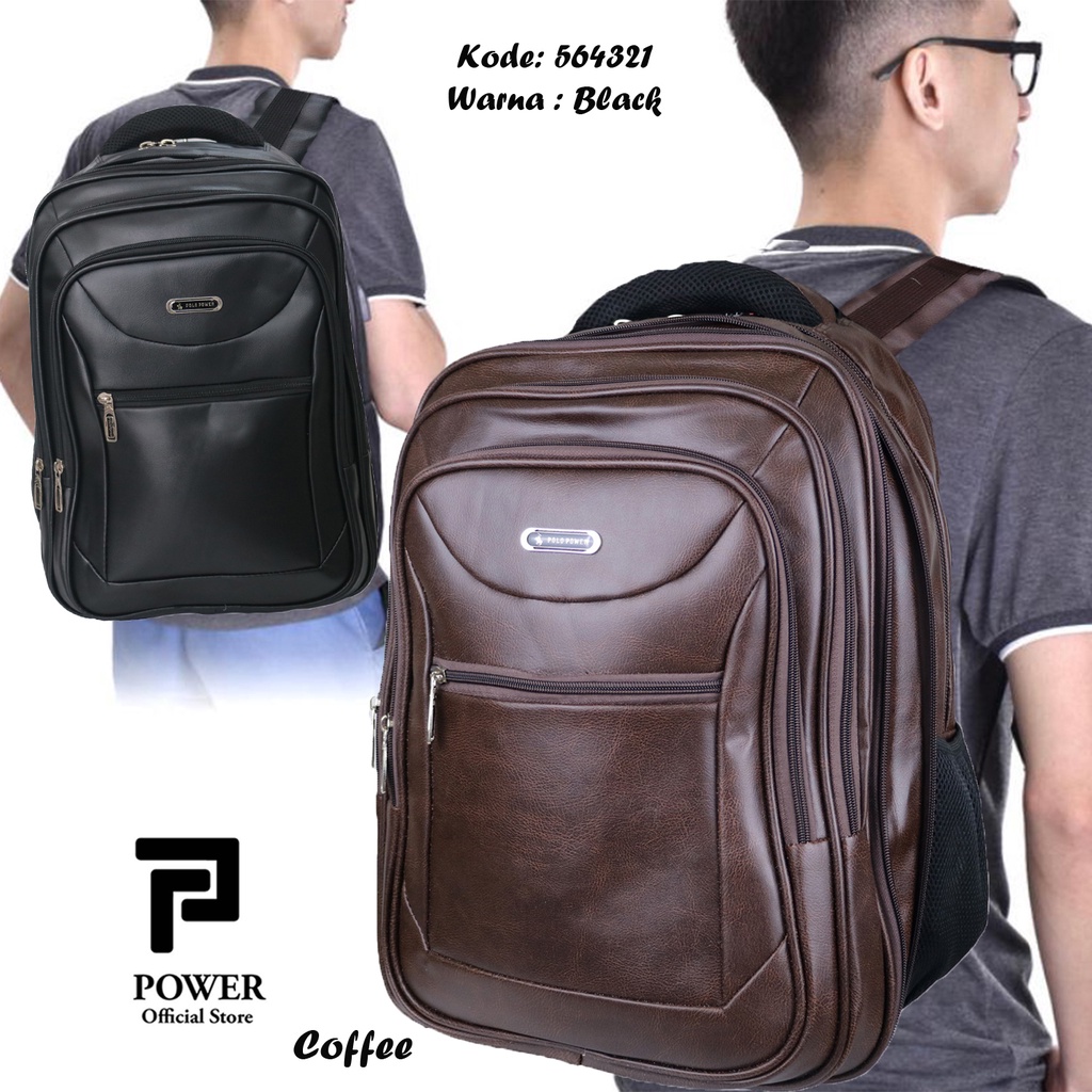 Jual Polo Power - Tas Kulit Import Ransel Laptop 18 inc Expanding ...