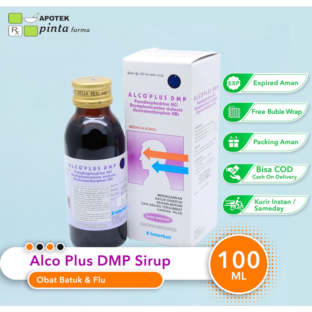 Jual Alco Plus Dmp Sirup 100 ml | Shopee Indonesia