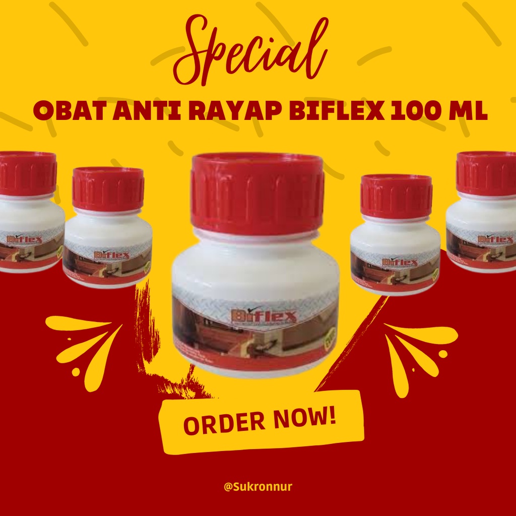 Jual BIFLEX Obat Anti Rayap100 ml Anti Rayap Kayu Tanah Terbaik Teter ...