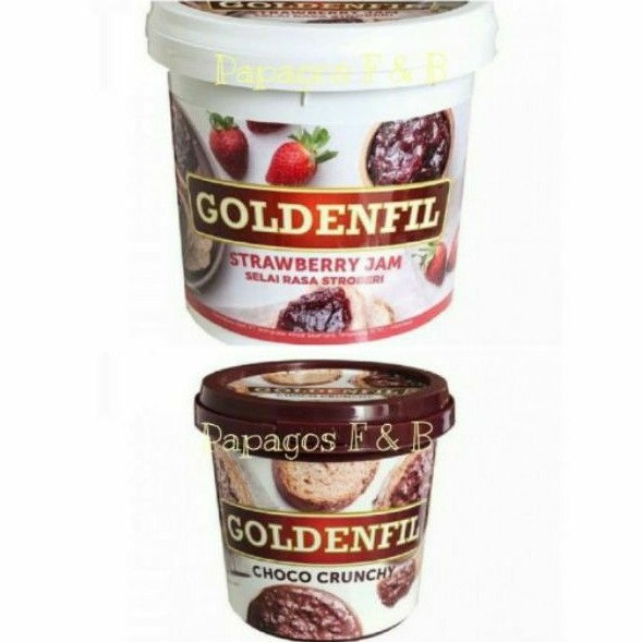 Jual Selai Roti Goldenfil Strawberry / Choco Crunchy 1 kg / kilo ...