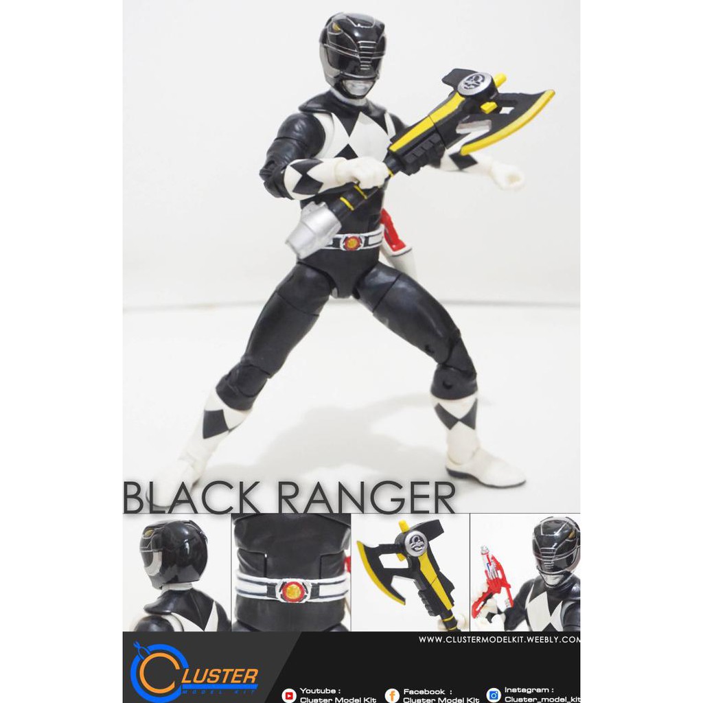 Jual Hasbro'S Power Rangers - Black Ranger ( Painted ) Diskon | Shopee ...